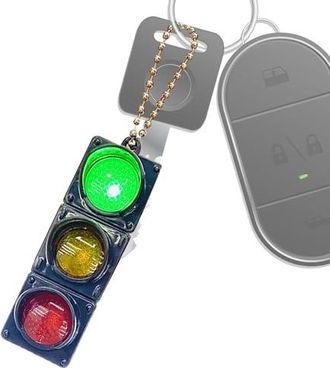 Generic Porte-cl&eacute;s LED Traffic - Porte-cl&eacute;s conducteurs, porte-cl&eacute;s lumineux | Supports de porte-cl&eacute;s de voiture de feu de signalisation avec LED tricolore, s