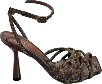 Aldo Castagna Femme, Chaussures, Brun, Taille: 41 EU Sandales &agrave; talons hauts