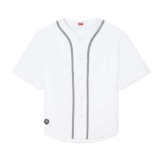 Kenzo Homme, Chemises, Blanc, Taille: S Chemise de baseball Boke Flower 2.0