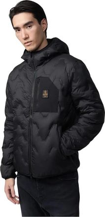 RefrigiWear Homme, Vestes, Noir, Taille: XL Bomber Jacket with Hood