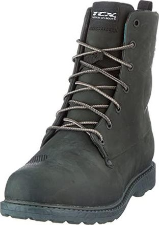 TCX Homme Blend 2 WP Bottes Moto en Cuir, Imperm&eacute;ables, Noir, 47 EU