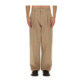 Moschino Weite Hose mit Bundfalten - - Trousers - Herren - Beige - L