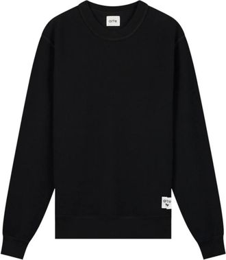 Arte Homme, Pulls, Noir, Taille: S Reversible Label Crewneck