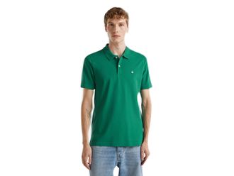 Benetton Herren Poloshirt M/M 3wg9u301z Polohemd, grün, Small