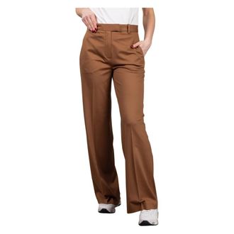 Circolo 1901 Femme, Pantalons, Brun, Taille: 42 FR Wide Pantalons