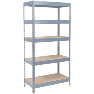 Floordirekt &Eacute;tag&egrave;re m&eacute;tallique 180 x 90 x 60 cm, Galvanis&eacute;, Capacit&eacute; de charge, 875 kg
