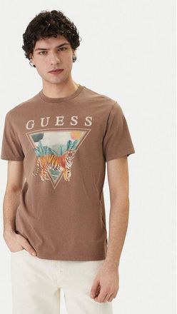 Guess T-Shirt M6GI33 K3310 Braun Regular Fit