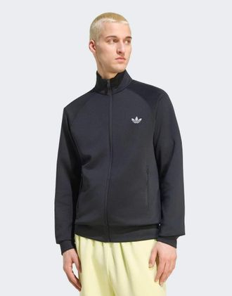adidas Originals Trefoil Essentials - Veste de surv&ecirc;tement en tissu a&eacute;r&eacute; - Noir
