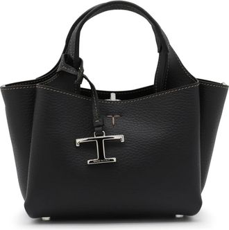 Tod's Tods Shopper & Totes - Black Leather Tote - Gr. unisize - in Schwarz - f&uuml;r Damen