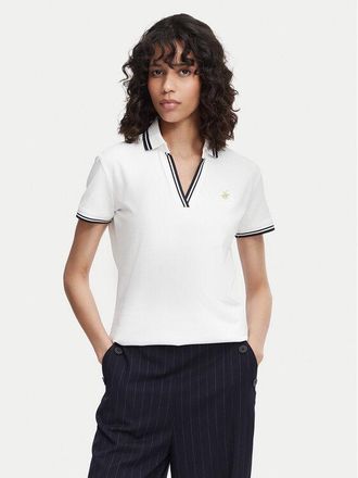Beverly Hills Polo Club Poloshirt P-SS26W-P0300 Wei&szlig; Regular Fit