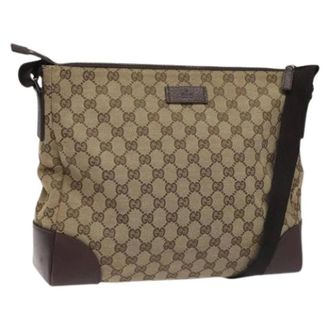 Gucci Sac bandouli&egrave;re en toile Pre-owned - Femme - Pre-owned - Beige - Taille: ONE Size