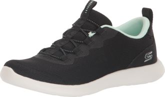 Skechers Damen Vapor Foam Dampfschaum Lite, Black Mesh/White Trim, 37.5 EU
