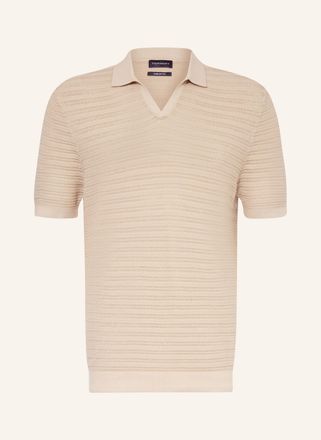 Strokesman's Strokesmans Strick-Poloshirt beige