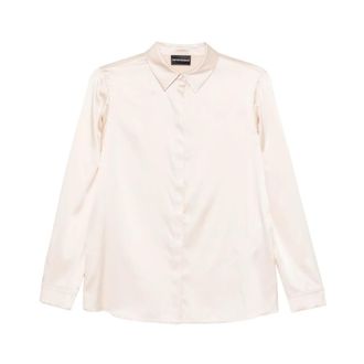 Emporio Armani Seidenhemd - - Blouses & Shirts - Damen - Rosa - XL