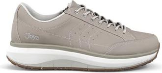 Joya Moscow Zip Beige Chaussures à lacets pour homme pour une marche saine au quotidien en cuir nubuck fin avec fermeture éclair latérale supplémentaire po