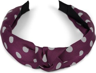 styleBREAKER Haarschmuck Haarreif gepunktet mit Knoten Rockabilly