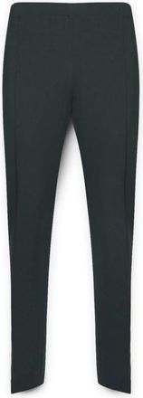 Elena Miro Femme, Pantalons, Vert, Taille: 46 FR Pantalon slim en maille milanaise