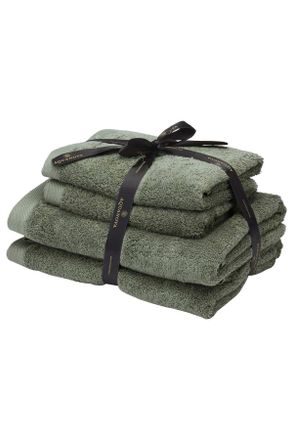 Aquanova Frottierset Rio, Dunkelgr&uuml;n, Textil, 4-teilig, saugf&auml;hig, angenehm weich, Badtextilien, Handtuch-Sets
