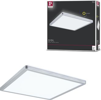 Paulmann 71008 LED Panel Atria Shine 293x293mm eckig incl. 1x16 W Tageslichtwei&szlig; Chrom matt Lichtpanel Kunststoff Deckenpanel 4000 K