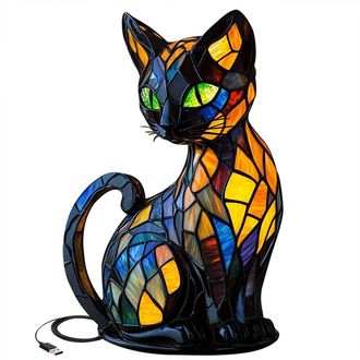 Generic 3D Katze Skulptur Deko, Katzen Statuen, Niedliches Haustier Katzen-Thema Ornamente Und Figuren, witzige Heimdekoration, für Wohnzimmer, Schreibtisch, 