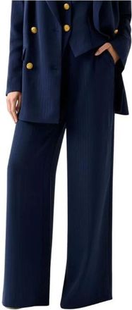 Guess Femme, Pantalons, Bleu, Taille: 38 FR Marciano Pinstriped Pants