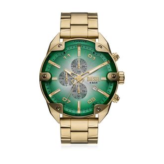 Diesel Homme, Accessoires, Jaune, Taille: ONE Size Montre en acier inoxydable &agrave; pointes