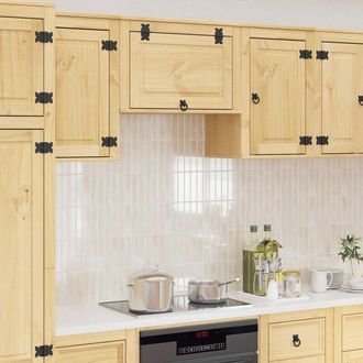 vidaXL Armoire avec stockage Miel 60 x 32 x 40 cm Pin massif vidaXL