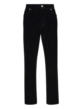 Ferragamo pantalon en velours côtelé - Noir