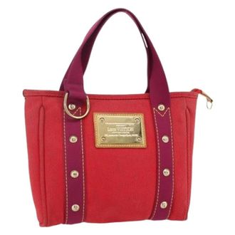Louis Vuitton Sac &agrave; main en toile Pre-owned - Femme - Pre-owned - Rouge - Taille: ONE Size