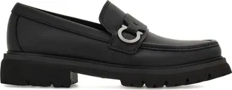 Ferragamo Gancini Leather Loafers