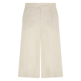 Max Mara Kaki Leinen Bermuda Shorts - - Shorts - Damen - Beige - S