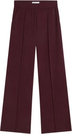 Summum Femme, Pantalons, Rouge, Taille: 46 FR Pantalon Large Tissu Doux Scuba