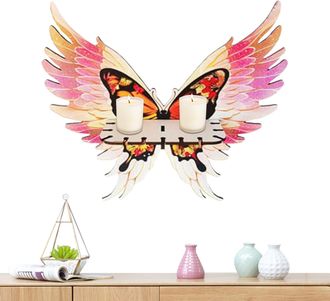 Generic Schwimmende Eckregale, Shelves Corner Shend in Schmetterlingsform | Boho Home Wall