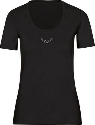 Trigema Damen 502211 T-Shirt, Schwarz (Schwarz 008), 52 (Herstellergröße: XXL)