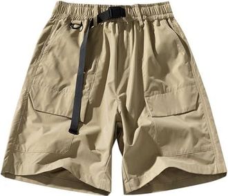 Generic Pantalons courts pour homme &eacute;t&eacute; montagne camping poche pantalon cargo mode homme tendance short de loisirs d&eacute;contract&eacute; mode homme short cargo, kaki, 4