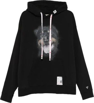 Miharayasuhiro hoodie à imprimé animalier - Noir