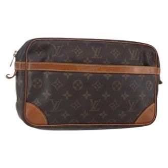Louis Vuitton Pochette en toile Pre-owned - Femme - Pre-owned - Brun - Taille: ONE Size
