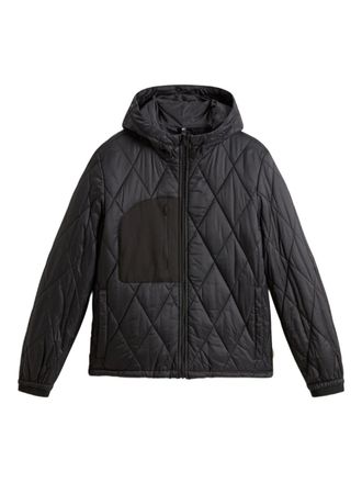 Woolrich veste &agrave; losanges - Noir