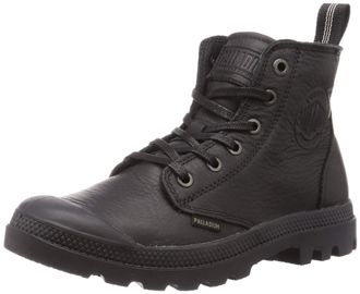 Palladium Pampa Zip LTH ESS 76888-008-M, Unisex Sneakers, Black, 40 EU