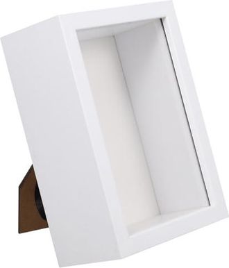 Cabilock Cadre Dexposition pour Sp&eacute;cimens Dinsectes Bo&icirc;te Vitr&eacute;e Blanche Cadre Vitrine D&eacute;coratif Artisanal pour Fleurs S&eacute;ch&eacute;es et Objets Profond Robuste pour D