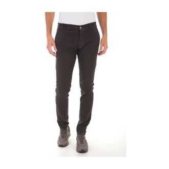 Daniele Alessandrini Homme, Pantalons, Rouge, Taille: W34 Bordeaux Élégant Pj5189L8103606