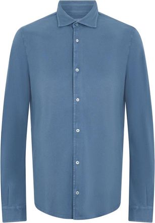 Fedeli Homme, Chemises, Bleu, Taille: 3XL Chemise &Eacute;l&eacute;gante en Coton