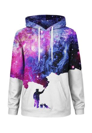 Mr. Gugu & Miss Go Galaxy Picture Hoodie