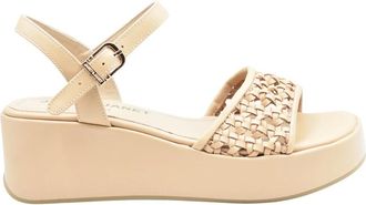 Janet & Janet Femme, Chaussures, Beige, Taille: 40 EU Chaussures basses &agrave; lacets