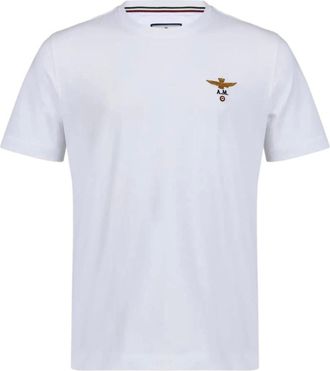 Aeronautica Homme, Tops, Blanc, Taille: XL 261Ts1580Uj00372 T-shirt