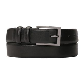 Kazar Schmaler glatter Lederg&uuml;rtel in schwarzer Farbe - - Accessories - Damen - Schwarzk - 110 CM