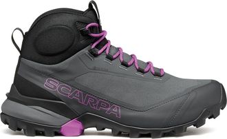 Scarpa Damen Ribelle Cross 2 GTX Stiefel - Leichter wasserdichter Gore-Tex Trailschuh zum Wandern & Trekking, Dunkelgrau/Violett, 9-9.5