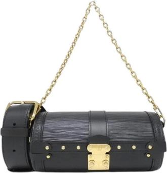 Louis Vuitton Pre-owned Epi Papillon Trunk Calf Shoulder Bag - Femme - Pre-owned - Noir - Taille: ONE Size