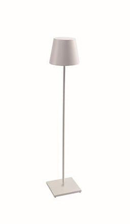 Zafferano Poldina XXL Lampe, Kabellose, Wiederaufladbare Stehlampe mit Touch Control, Geeignet für Wohnzimmer und Außenbereich, Dimmer, 2200-3000 K, Verstellbar