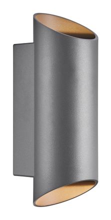 Nordlux 2218231050 Nico Wandleuchte, rund, anthrazit, IP54